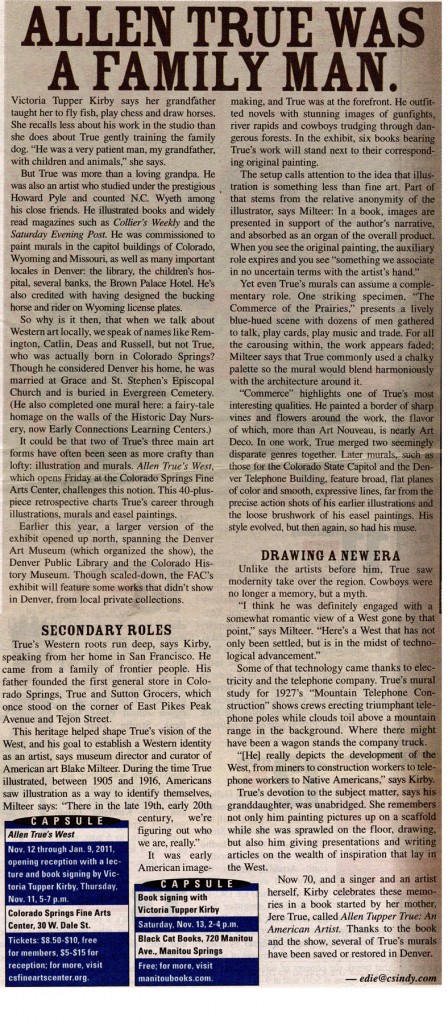 Allen Tupper True an American Artist Official Site